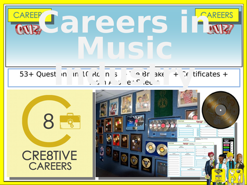 Music Industry Careers Quiz | Teaching Resources