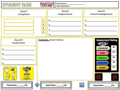 Science STEM Careers Quiz | Teaching Resources