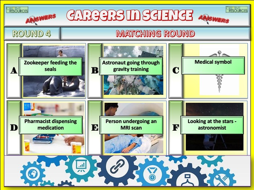 Science STEM Careers Quiz | Teaching Resources