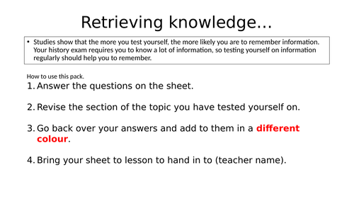 The American West, c1835-c1895 retrieval homework | Teaching Resources