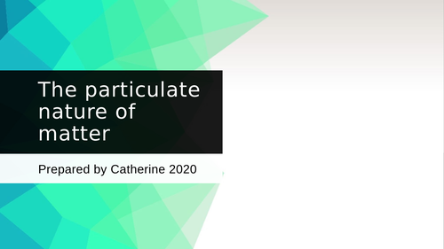IGCSE Chemistry : The particulate nature of matter (Topical questions ...
