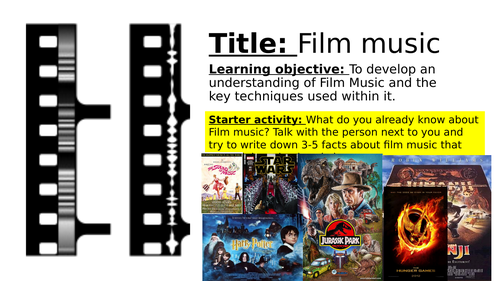 KS3 Film Music SOW- Classroom based | Teaching Resources
