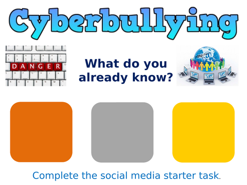 Cyberbullying Lesson with worksheets | Teaching Resources