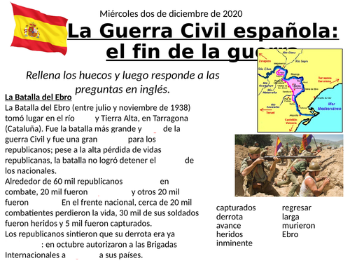 La guerra civil española | Teaching Resources