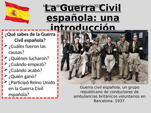 La guerra civil española | Teaching Resources