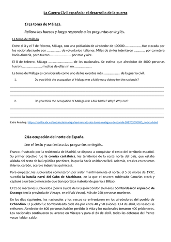 La guerra civil española | Teaching Resources