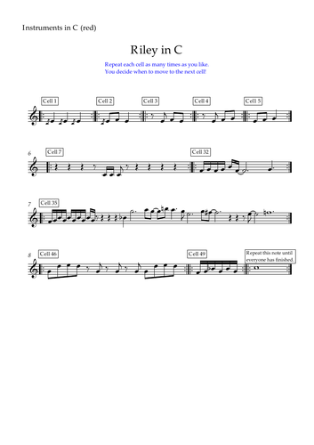 Music for ALL - Performing Minimalist Music: Riley in C | Teaching ...