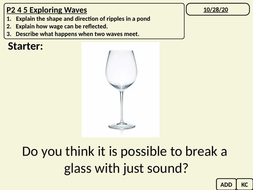 KS3 Physics AQA P2 4 5 Exploring Waves | Teaching Resources KS3 Physics AQA P2 4 5 Exploring Waves | Teaching Resources