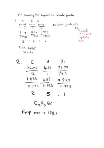 Amounts of Substance, moles | Teaching Resources