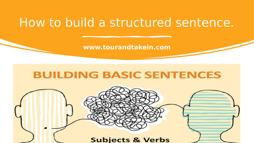 Building Basic Sentences - Subject + Verb + Object | Teaching Resources