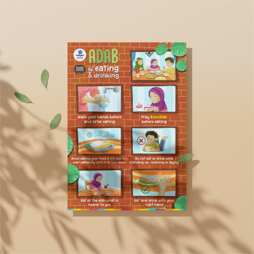 Islamic Etiquette Poster 01 - Adab of Eating and Drinking | Teaching ...