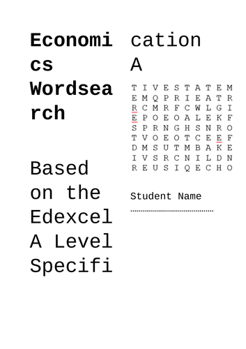 Edexcel GCSE (9-1) Business Studies Wordsearch Pack | Teaching Resources