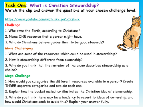 Christian Stewardship | Teaching Resources