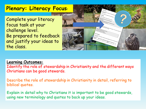 Christian Stewardship | Teaching Resources