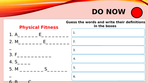 BTEC PE Exam Unit 1 Powerpoints | Teaching Resources