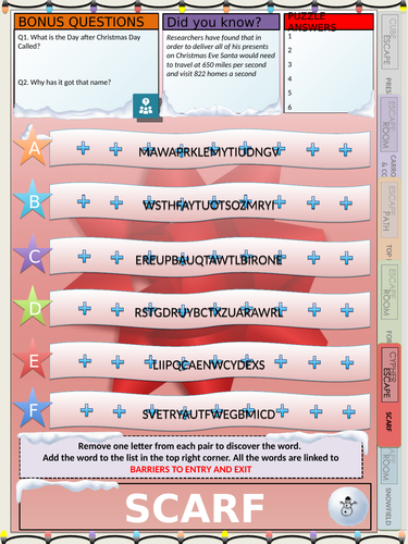 Economics Christmas Escape Room | Teaching Resources