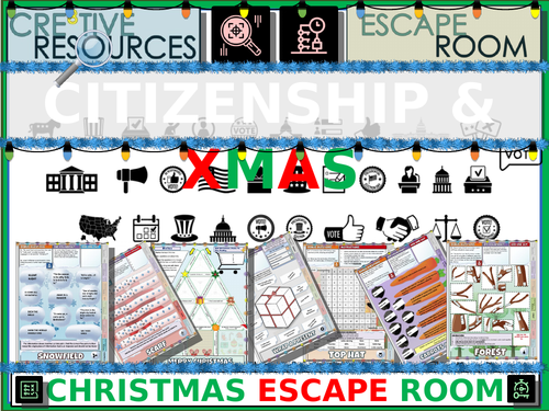 Citizenship Christmas Escape Room | Teaching Resources