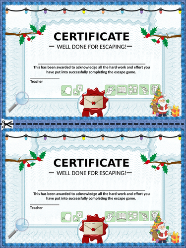 Science Christmas Escape Room | Teaching Resources