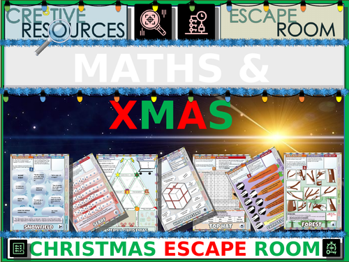 Maths Games Christmas Escape Room | Teaching Resources