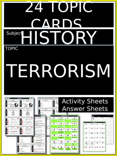 Terrorism - History Revision | Teaching Resources