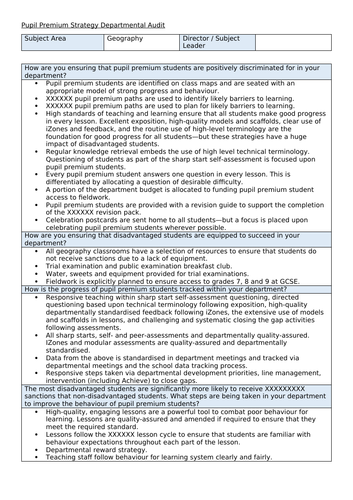 Ofsted Deep Dive Pupil Premium Department Strategy | Teaching Resources Ofsted Deep Dive Pupil Premium Department Strategy | Teaching Resources