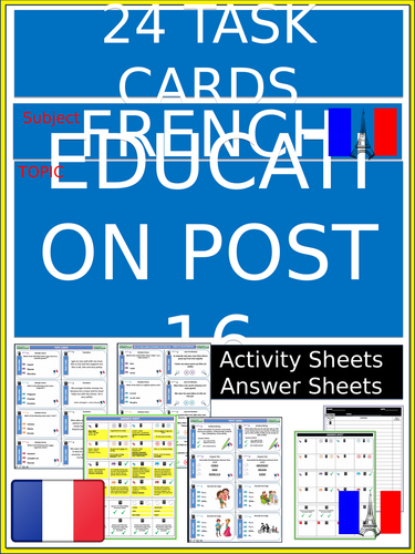 French GCSE Post 16 Education | Teaching Resources