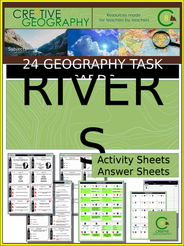 Rivers Geography Task Cards | Teaching Resources