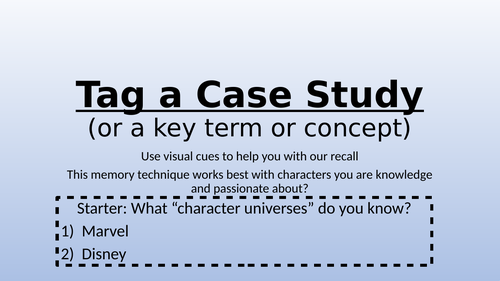 TAG a psychology study | Teaching Resources