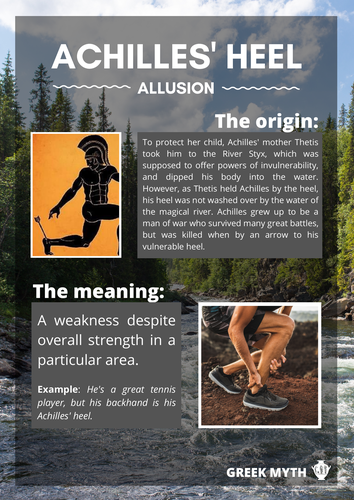 Greek Myth Allusion Posters | Teaching Resources