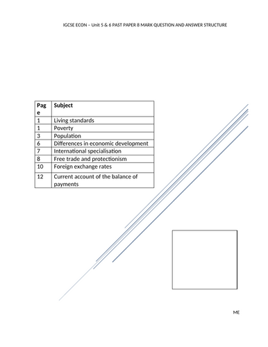 5.4 Differences in economic development between countries (IGCSE ...