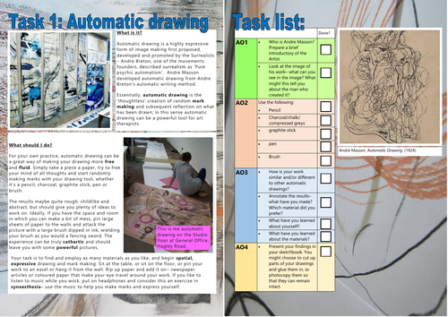 A level Art & Design Remote Learning Bundle | Teaching Resources