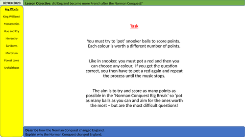 Significance of the Norman Conquest | Teaching Resources