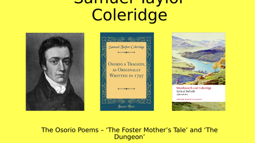 Samuel Taylor Coleridge | Teaching Resources
