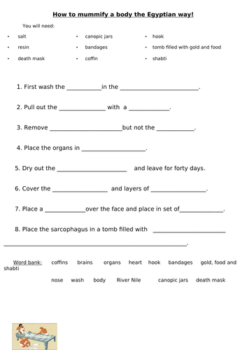 Ancient Egyptians Worksheet resource pack | Teaching Resources