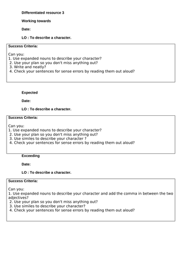 The Boy with the Bronze Axe - describing Tenko | Teaching Resources