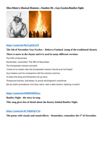 Guy Fawkes / Bonfire Night | Teaching Resources