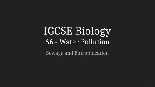Edexcel IGCSE Biology Presentations - Chapter 6 - Ecology and the ...