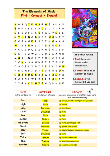 Elements of Music - Spot the Musical Elements! | Teaching Resources