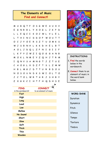 Elements of Music - Spot the Musical Elements! | Teaching Resources