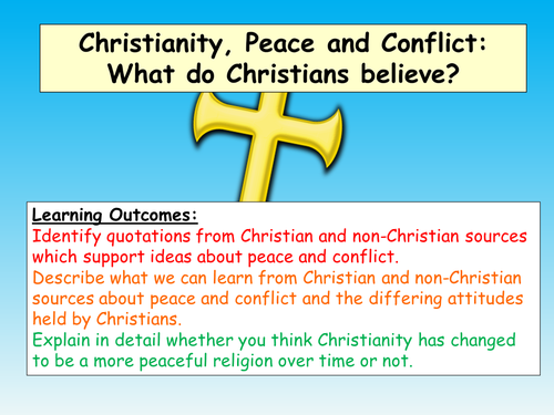 Christianity, Peace and Conflict | Teaching Resources