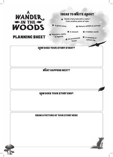 A Wander In The Woods Mini Sagas Writing Resources | Teaching Resources