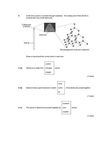 Giant Covalent Structure Full lesson GCSE Chemistry | Teaching Resources