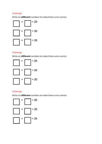 Addition Assessment Year 2 | Teaching Resources