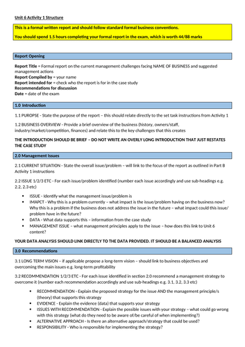 L3 BTEC Business (2016 Spec) Unit 6 Guide Sheets | Teaching Resources L3 BTEC Business (2016 Spec) Unit 6 Guide Sheets | Teaching Resources