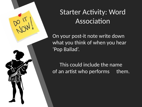 Pop Ballads KS3 (also fits with OCR GCSE pop ballads) | Teaching Resources