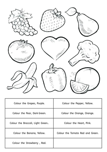 Colour Comprehension- SEN | Teaching Resources