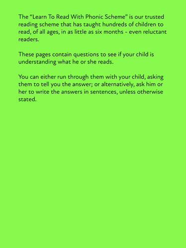 Reading Comprehension 'The Famous Cousin From The Country' (4-8 years ...