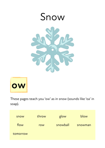 Reading Comprehension 'Snow’ (4-8 years) | Teaching Resources