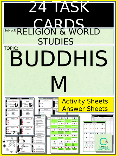 Buddhism Task Cards | Teaching Resources