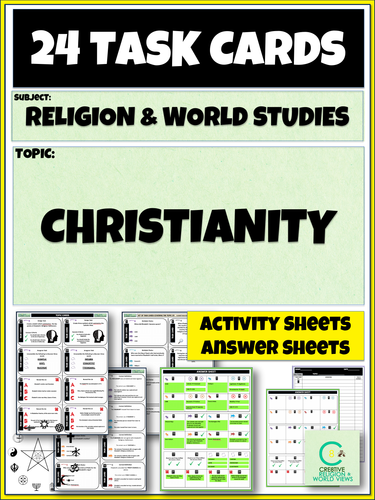 Christianity Task Cards | Teaching Resources